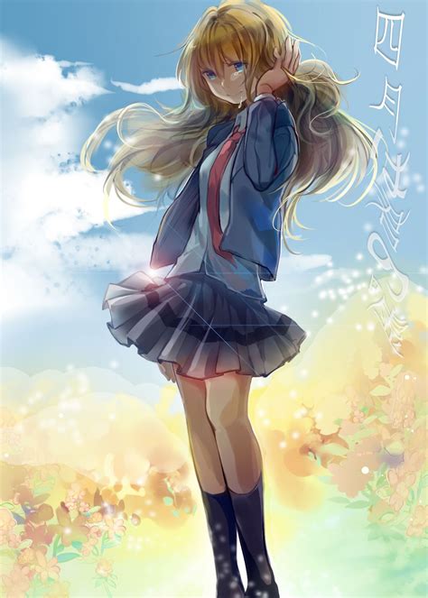 Miyazono Kaori イラスト 四月は君の嘘 アニメスタイル