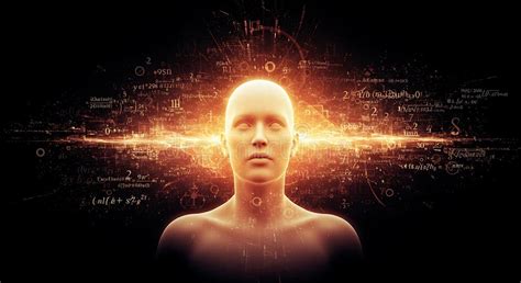 A Digital Rendering Of A Humanoid Figure With Glowing Skin Centered In