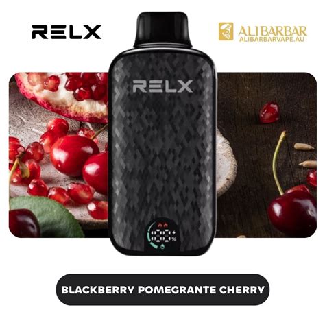 Relx Sparta 18000 Puffs Blackberry Pomegrante Cherry Alibarbar Vape