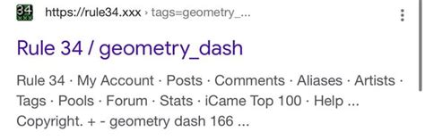Daily Fun Fact 9 There Is A Rule 34 Page Of Geometry Dash They Even