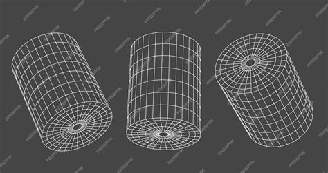 Premium Photo Wireframe Geometric Shapes 3d Render Abstract Digital Objects From Line Grid
