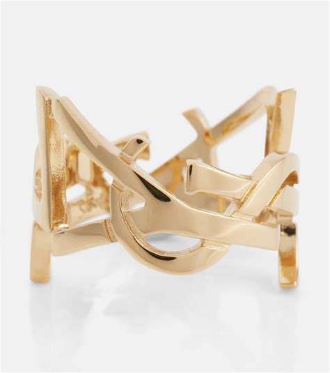 Cassandre Ring In Gold Saint Laurent Mytheresa