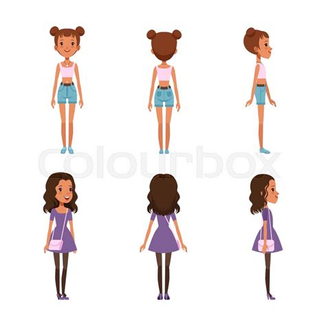 Phot Back Cartoon Girls