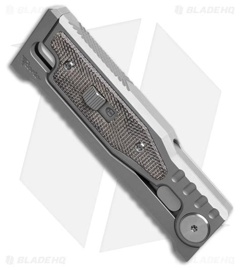 Reate Exo Mini Tanto Gravity Knife Titanium Black Micarta