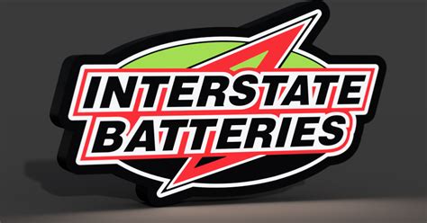 Interstate Batteries Lightbox Led Lamp Por Braga3dprint Tienda De