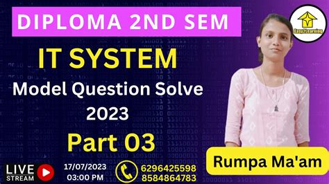 Diploma 2nd Sem It System Model Question Solve Part 03 🔥🔥🔥 By Rumpa