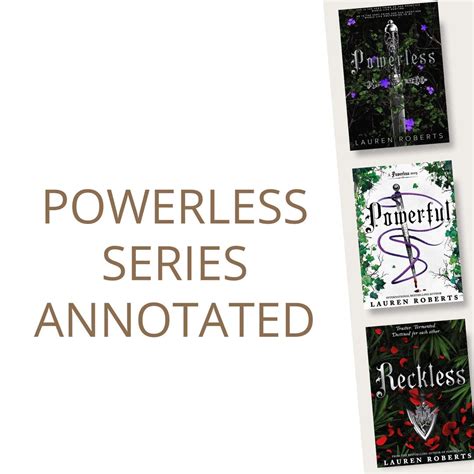 Powerless Series Annotated Custom Annotated Books Personalized Books Bookish T