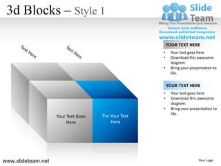 How To Make Create D Cubes Building Blocks Stacked Building Blocks Logical Style Design