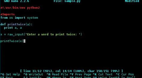 How To Enable Code Syntax Highlighting For Python In The Nano Text