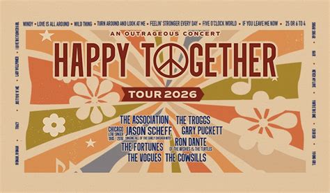 Happy Together Tour 2026 Keswick Theatre