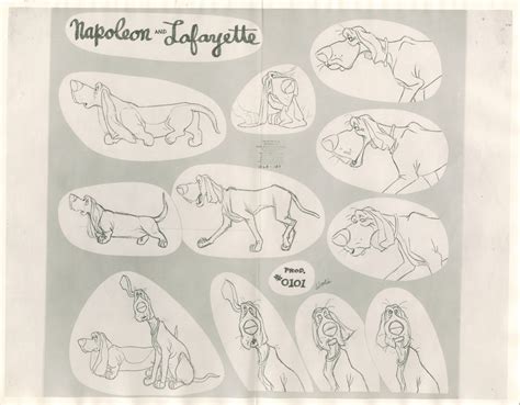 Aristocats Photostat Model Sheet Id Janmodel20101 Van Eaton Galleries