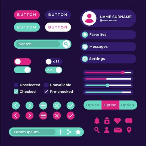 Premium Vector Flat Design Ui Ux Elements Pack