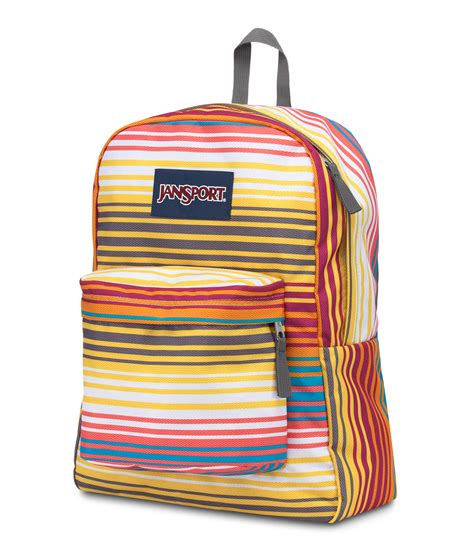 Buy Jansport Superbreak Backpack Multi Sunset Stripe Online ₹2124