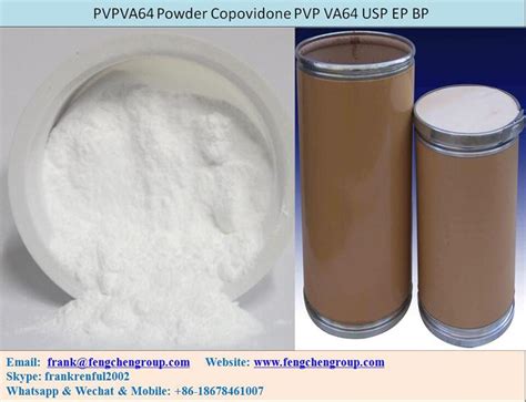 Pvpva64 Powder Copovidone Pvp Va64 Usp Ep Bp Manufacturers And