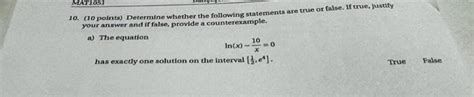 solved 10 10 points determine whether the following
