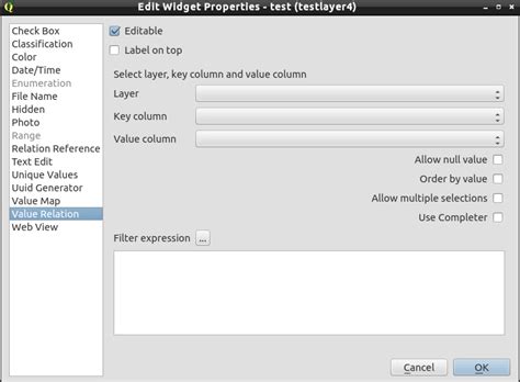 crash when not selecting layer in value relation edit widget · issue