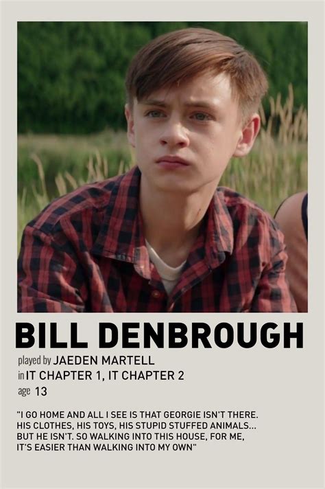 Bill Denbrough It Chapter 1 Character Polaroid Bill It 1 Bill