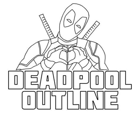 Deadpool Outline Font Dafont Free
