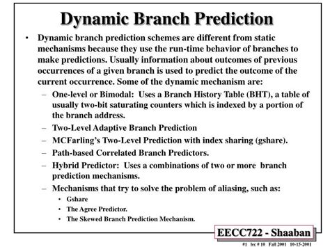 Ppt Dynamic Branch Prediction Powerpoint Presentation Free Download Id979109