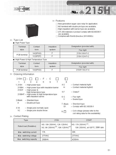 Relay Specs 201711289163724394 1272937 Pdf Relay Insulator