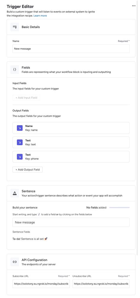 How To Link Custom Triggers Output To Standard Actions In The Monday Crm Community