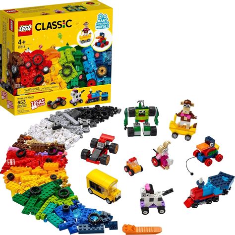 Lego Classic Bricks And Wheels 11014 Building Kit Includes