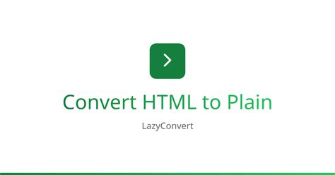 html to plain online converter [free]