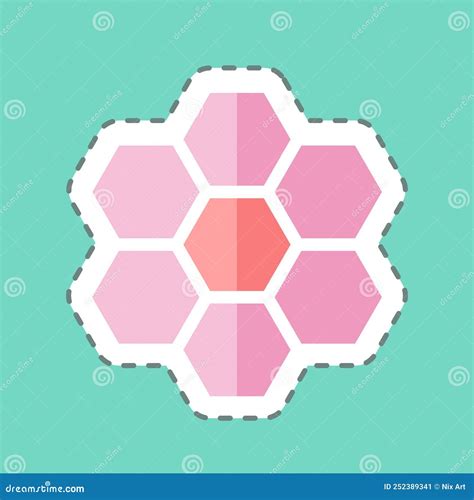 Sticker Line Cut Organizational Structure Suitable For Community