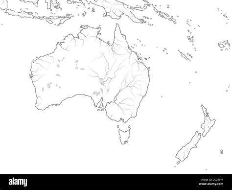 Blank Pacific Ocean Map