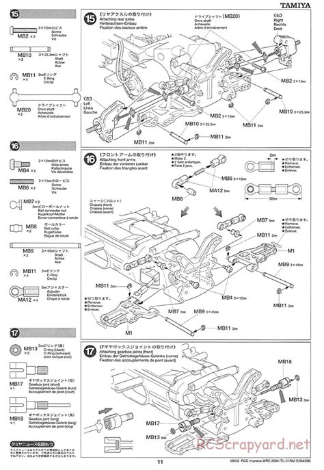 Tamiya 49352 Manual • Subaru Impreza Wrc 2004 • Rcscrapyard Radio Controlled Model Archive