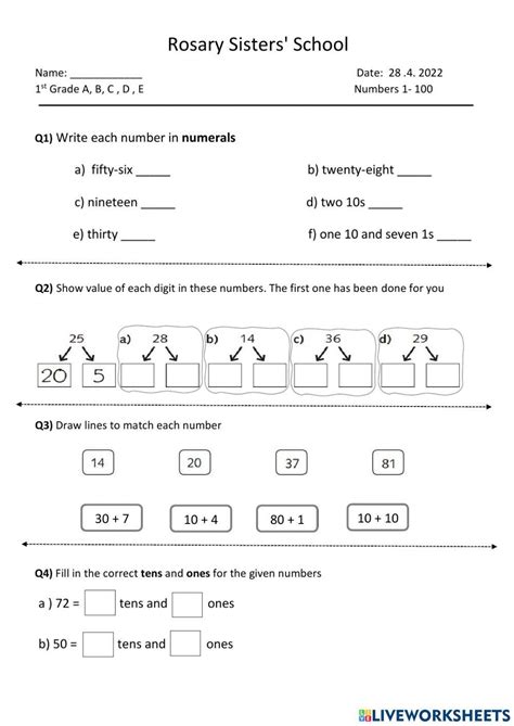 Math Y1 S2 U10 Free Interactive Worksheets 5331799