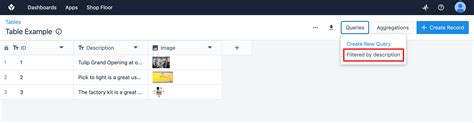 Using Tables App Guide