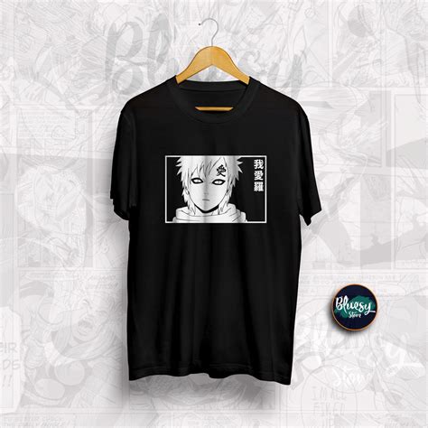 Jual Kaos Anime Gaara One Tailed Shukaku Naruto Shinobi Borutobaju