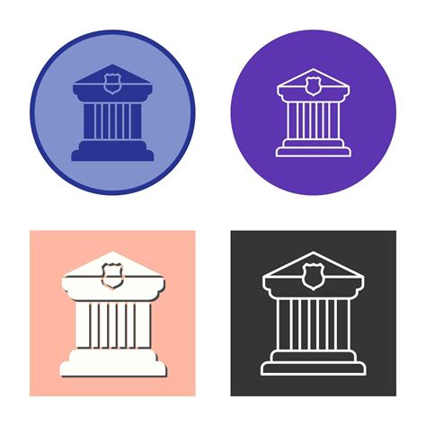 Courthouse Vector Icon 34475644 Vector Art At Vecteezy