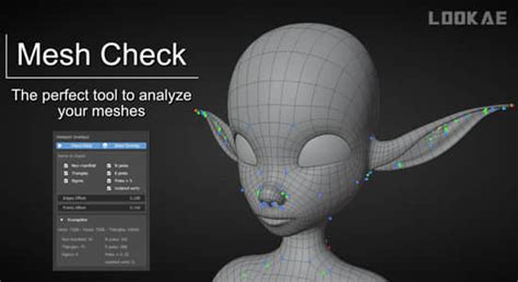 Blender插件 检查优化模型面片工具 Mesh Check Gpu Edition V040 Blender插件 检查优化模型面片工具 Mesh Check Gpu Edition V040