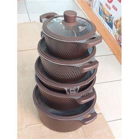 Bosch Diamond Cookware Set 10pcs Heavy Nonstick Granite Cookware Set