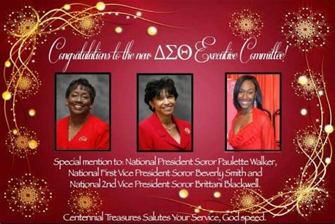 Newly Installed Executive Board Delta Sigma Theta Sorority Delta