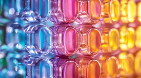 Abstract Colorful Binary Code Pattern Background Stock Illustration