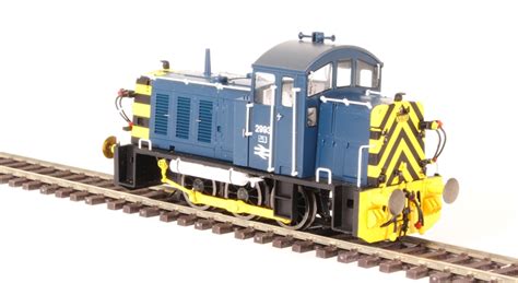Heljan 2910 Class 07 Shunter 2993 In Br Blue With Wasp Stripes And Air