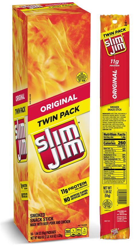 Slim Jim Giant Twin Pack Original 624ct 194oz Tgm 123