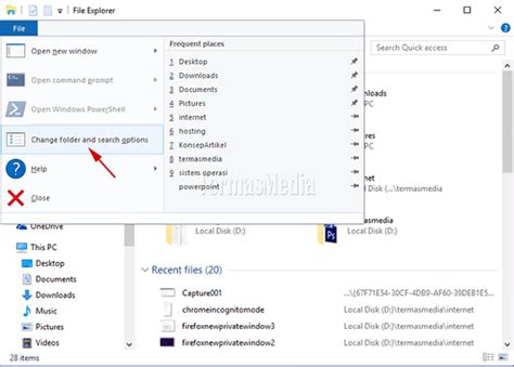 4 Cara Membuka Folder Options Atau File Explorer Options Di Windows
