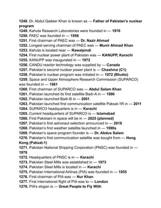 Gk Pakistan Pdf General Knowledge Of Pakistan Pdf