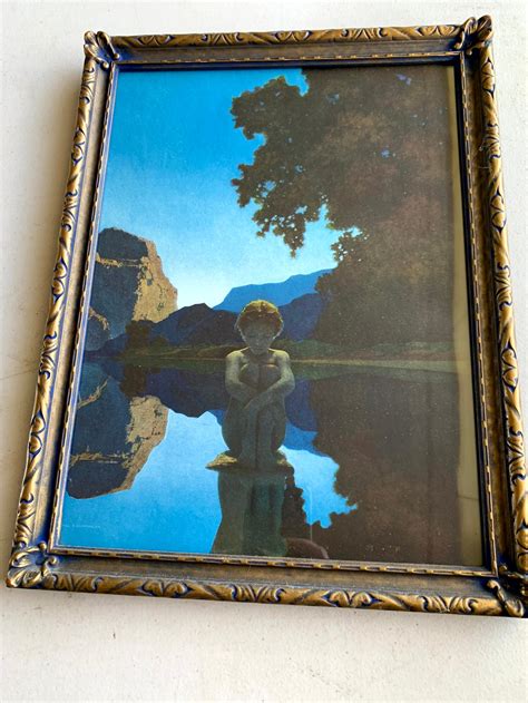 Vintage Maxfield Parrish Litho Print Evening Df4 4027