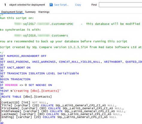 Sql Compare Snapshots A Lightweight Database Version Control And