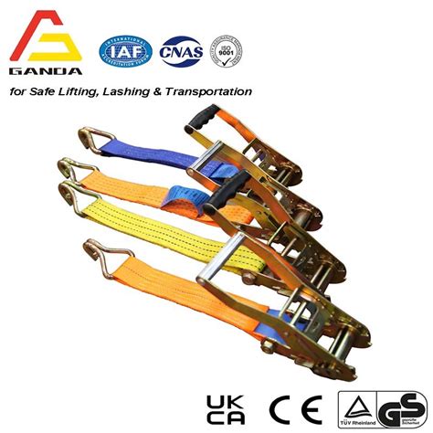 Gs Ratchet Tie Down Tie Down Strap Cargo Lashing Webbing With Hook