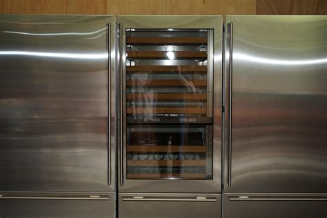 Complete Three Piece Sub Zero Fridge Freezer And Wine Fridge Suite For Sale At 1stdibs Sub