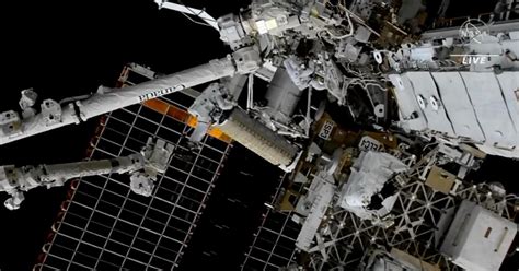 Spacewalkers resume solar power system upgrade on International Space Station - CBS News