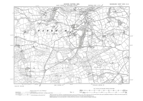 Parkham Old Map Devon 1905 28ne Old Map Downloads