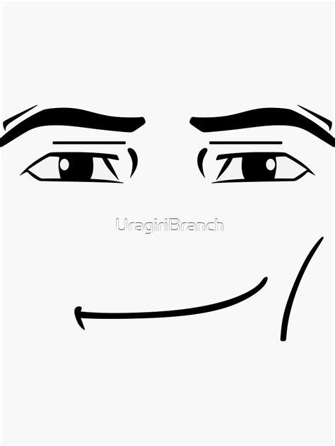 Hd Roblox Man Face Sticker For Sale By Uragiribranch Redbubble
