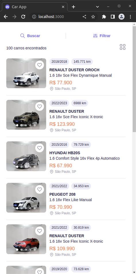 GitHub MicaEsq CarApp Car Catalogue Project Stack Frontend Next Js TailwindCSS And